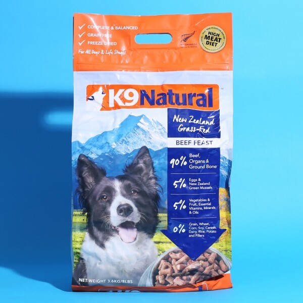 K9 동결건조 비프 피스트 3.6kg - 아르깡시엘